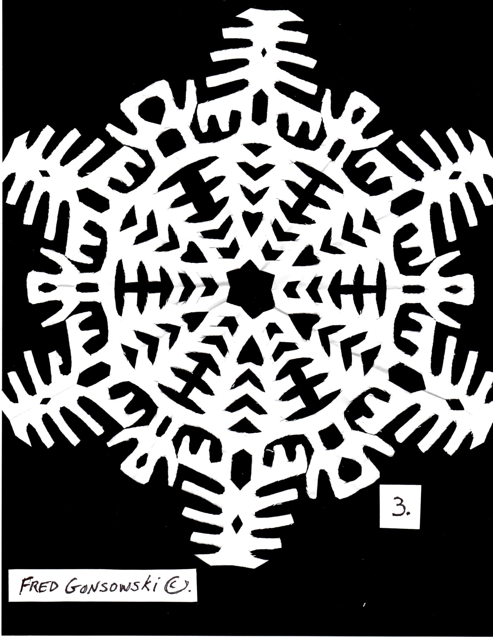 Cutting / Making Paper Snowflakes | Fred Gonsowski Garden Home