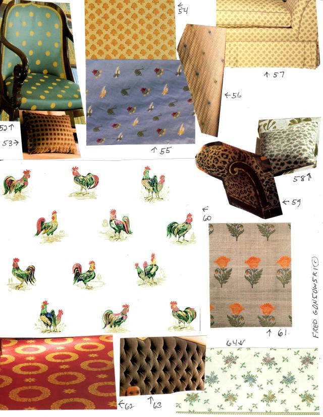 Looking at Patterns used in Interior Decorating on Fabric, Drapes ...